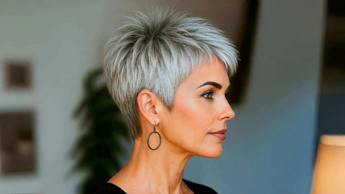 Modern Silver Pixie Cuts for Elegant, Confident Women - Likeeed
